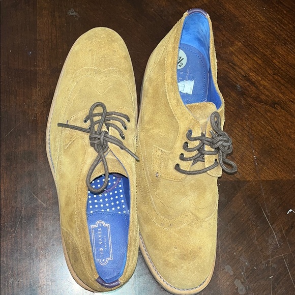 Ted Baker | Shoes | Ted Baker Mustard Suede Oxford Shoes | Poshmark